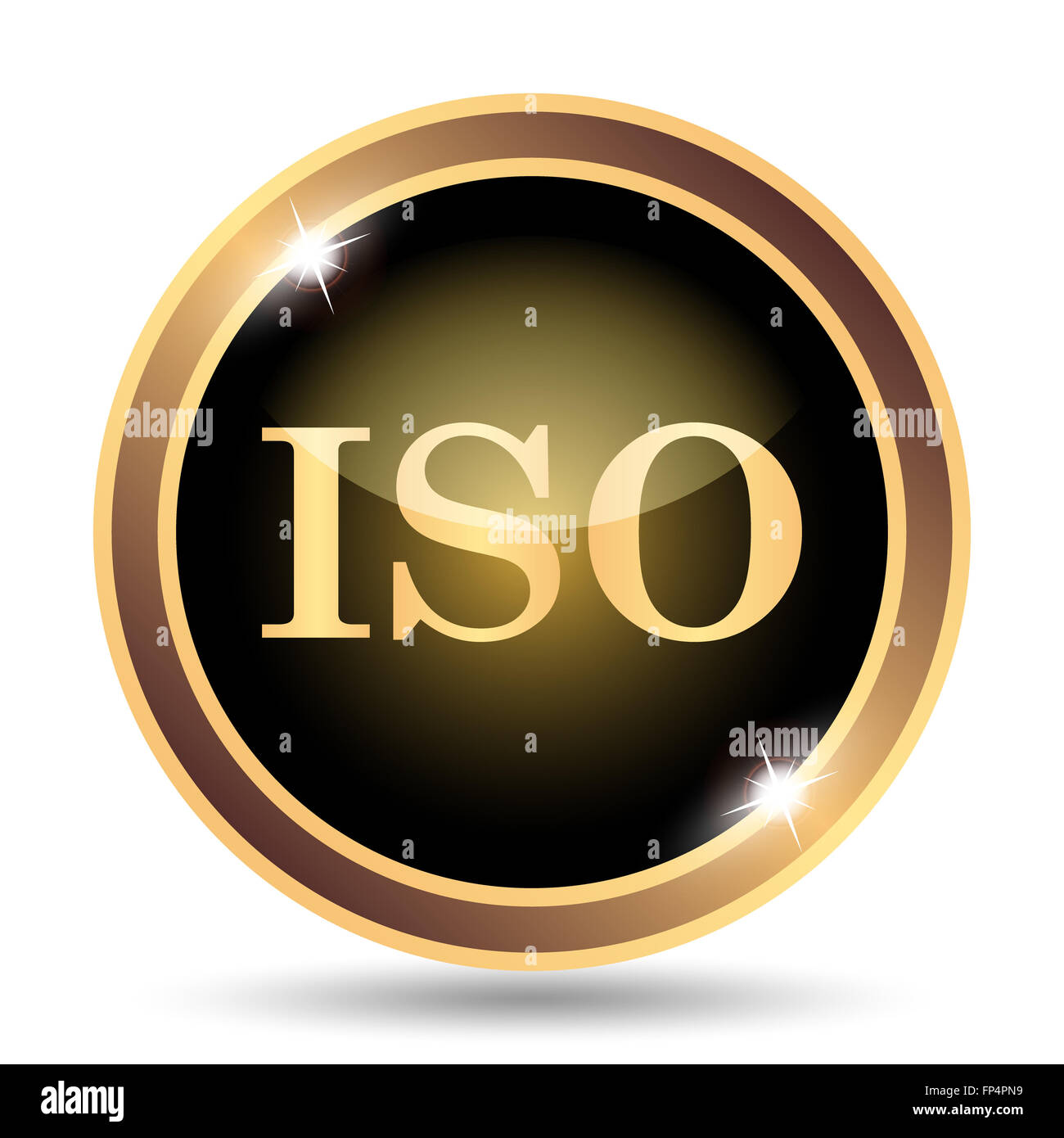 ISO icon. Internet button on white background Stock Photo - Alamy