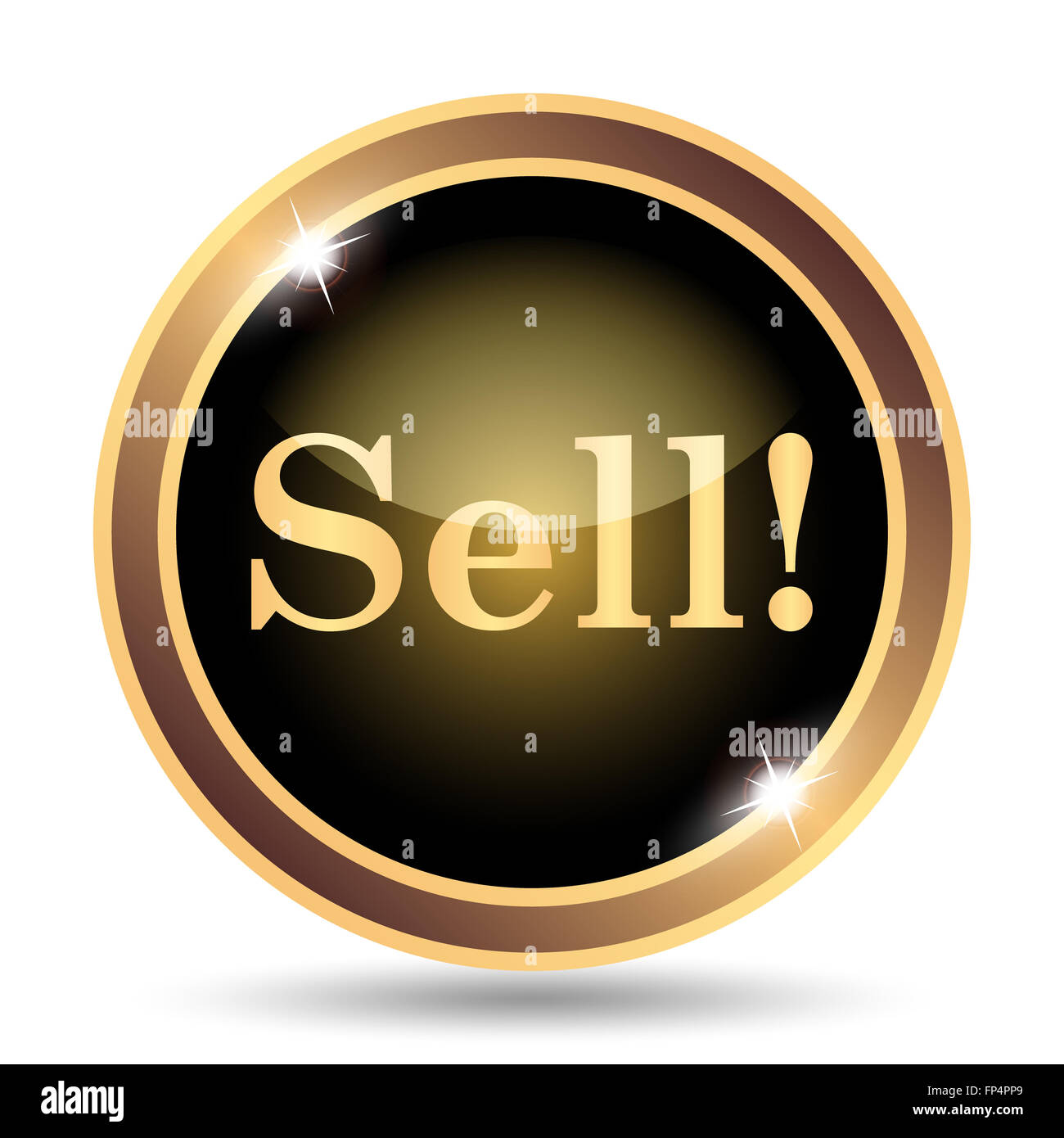 Sell icon. Internet button on white background Stock Photo - Alamy