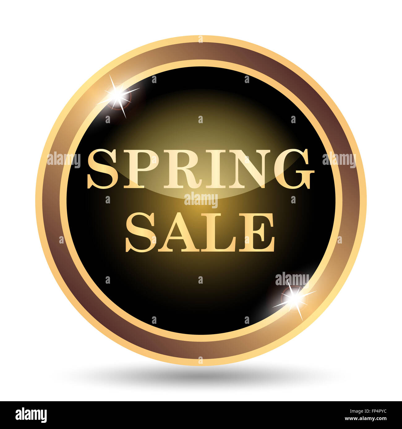 Spring sale icon. Internet button on white background Stock Photo - Alamy