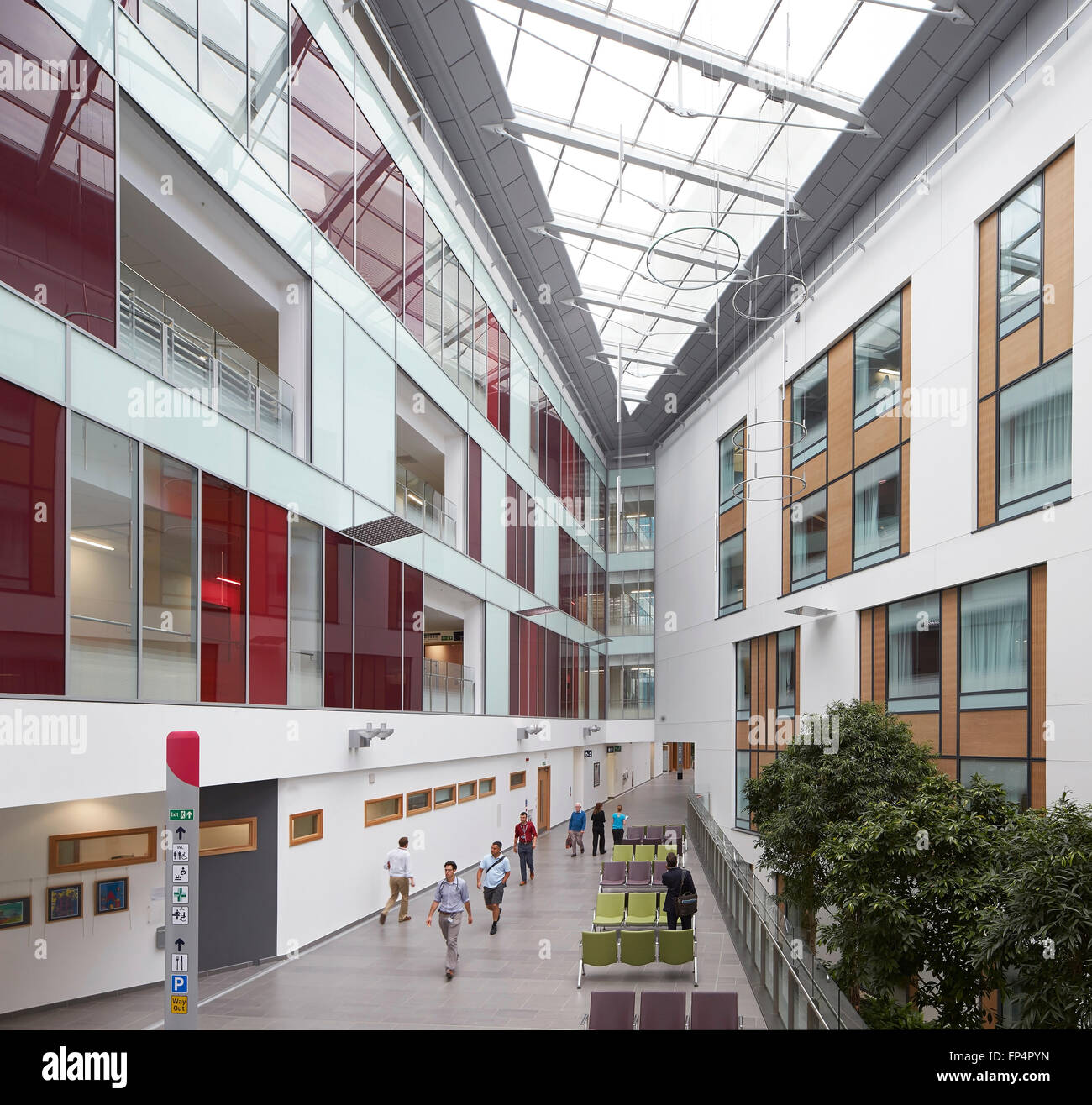 Interior circulation routes. Southmead Hospital, Bristol, United ...