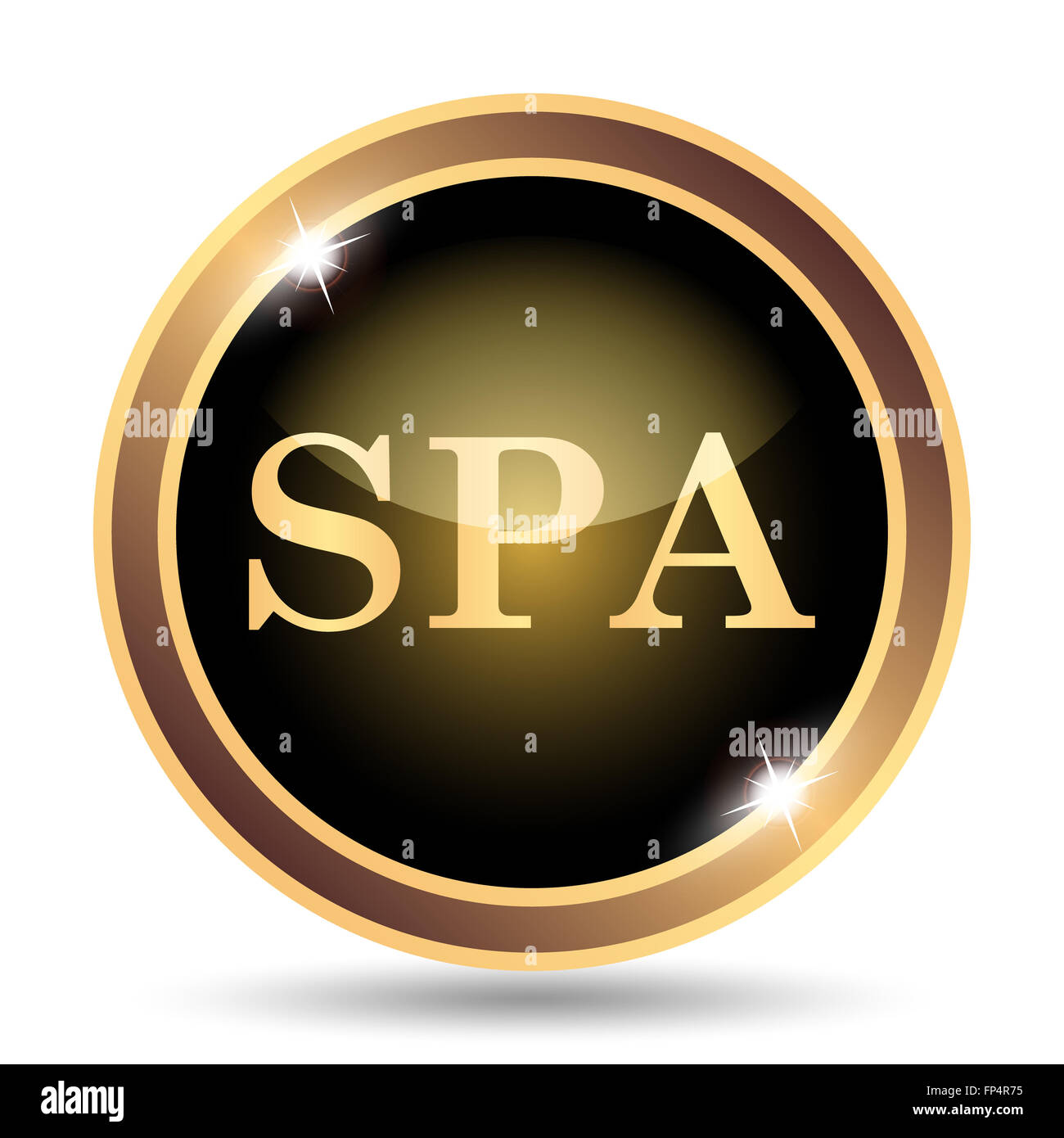 Spa icon. Internet button on white background Stock Photo - Alamy
