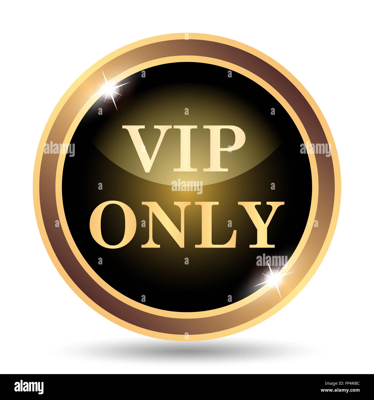 VIP only icon. Internet button on white background Stock Photo - Alamy