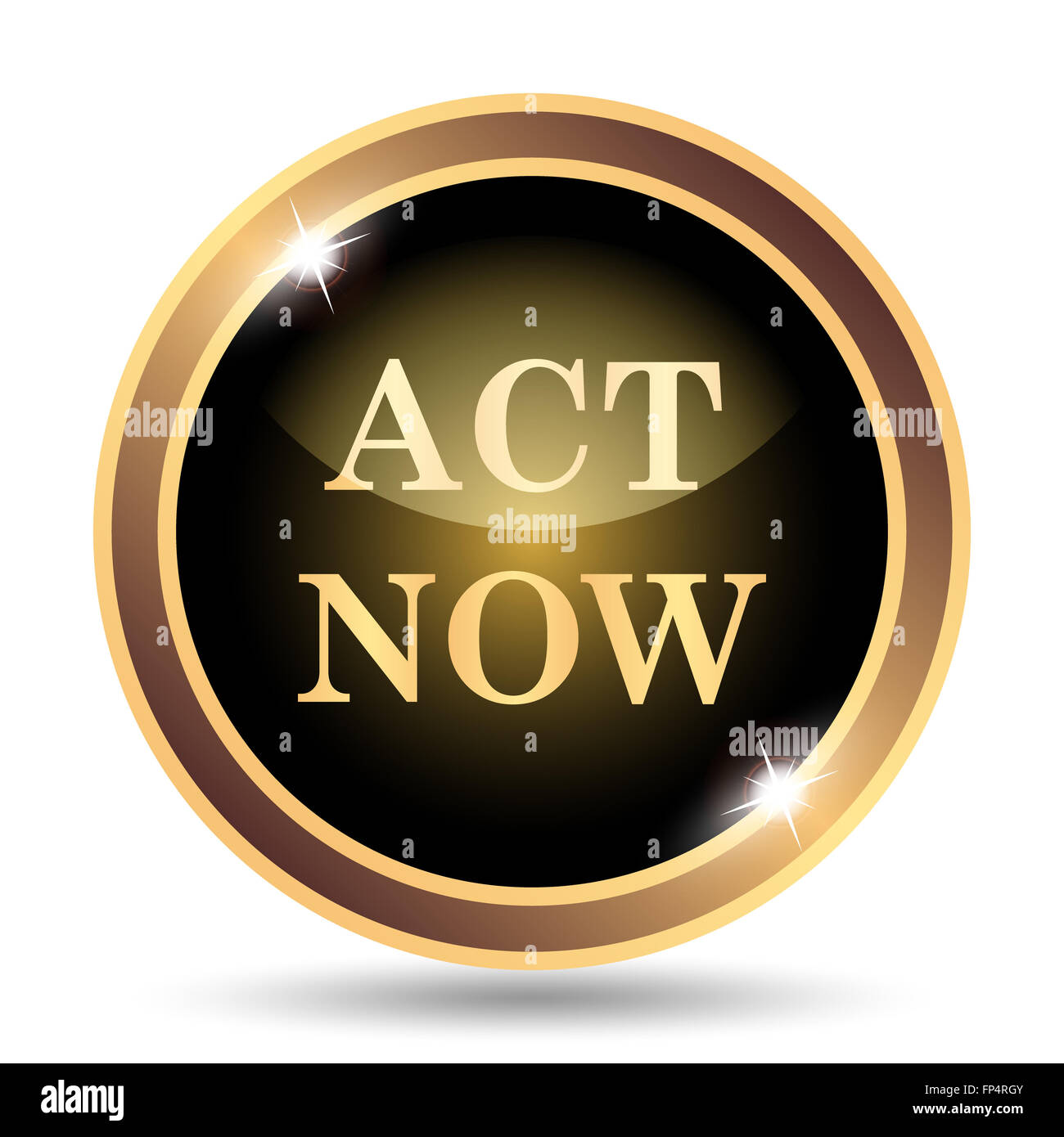 Act now icon. Internet button on white background Stock Photo - Alamy