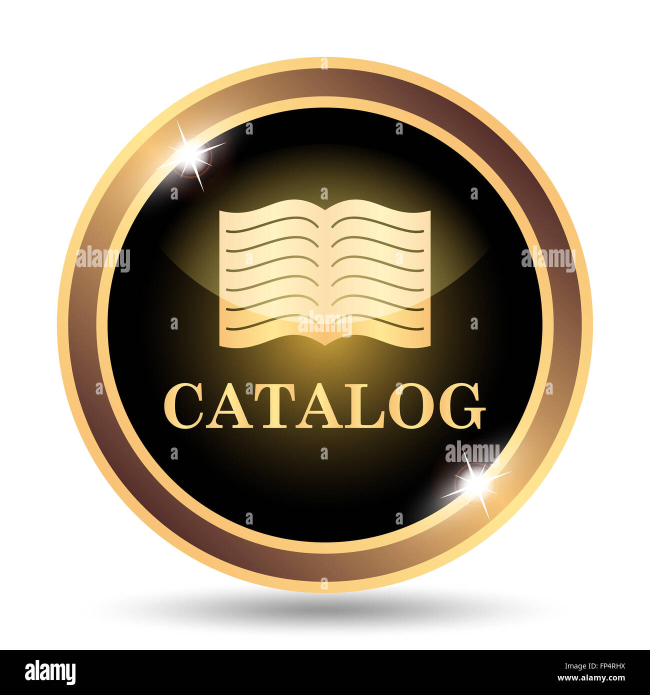 Catalog icon. Internet button on white background Stock Photo - Alamy