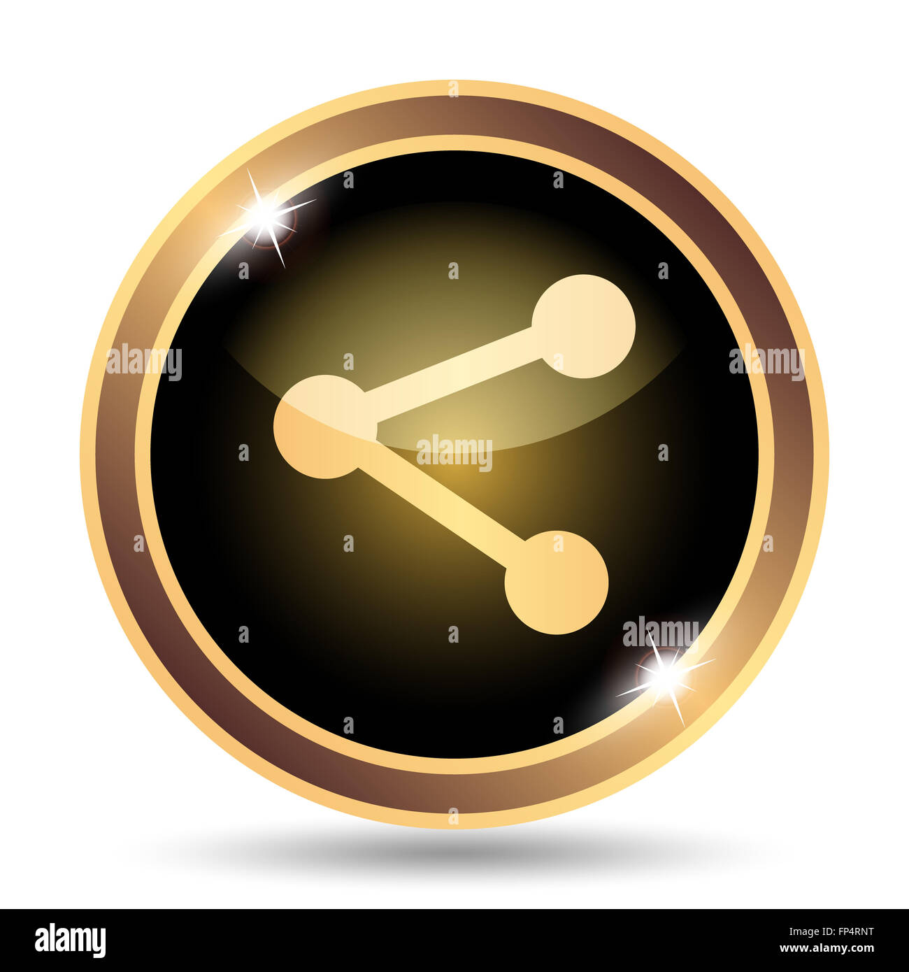 Social media - link icon. Internet button on white background Stock ...