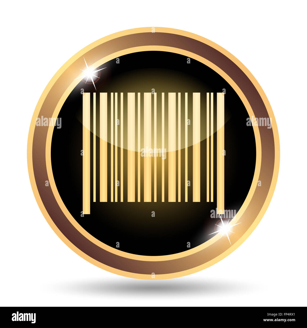 Barcode icon. Internet button on white background Stock Photo - Alamy