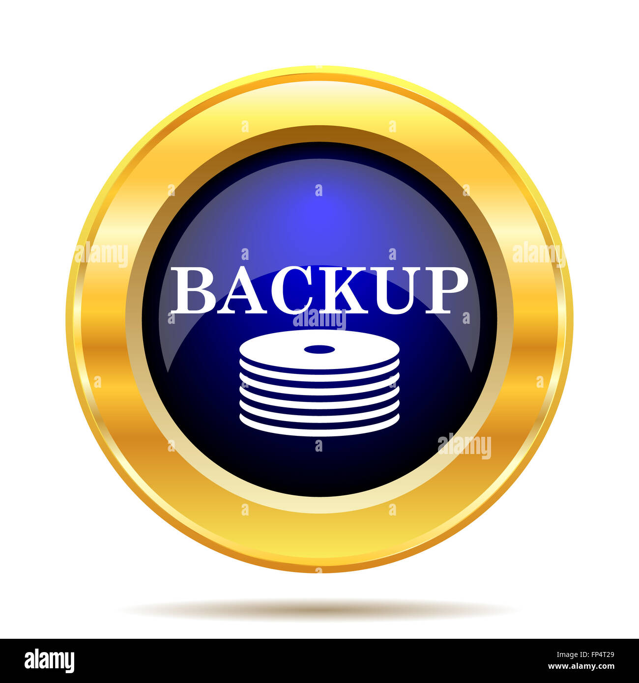 Back-up icon. Internet button on white background Stock Photo - Alamy