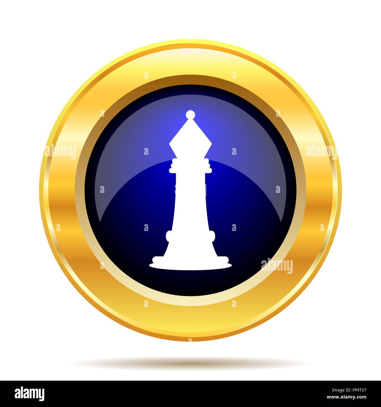 Chess icon. Internet button on white background Stock Photo - Alamy