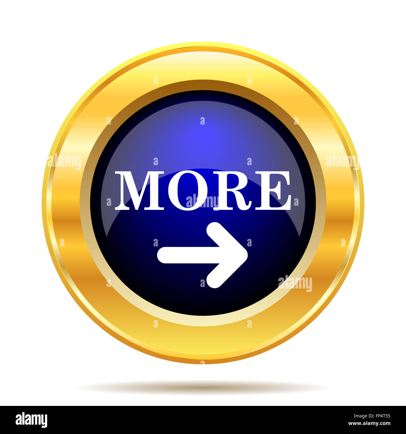 More icon. Internet button on white background Stock Photo - Alamy