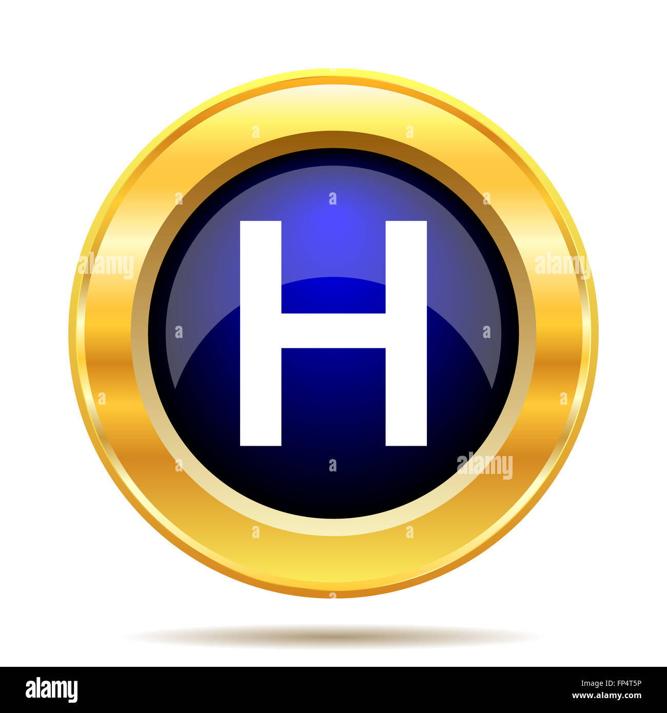 Hospital icon. Internet button on white background Stock Photo - Alamy