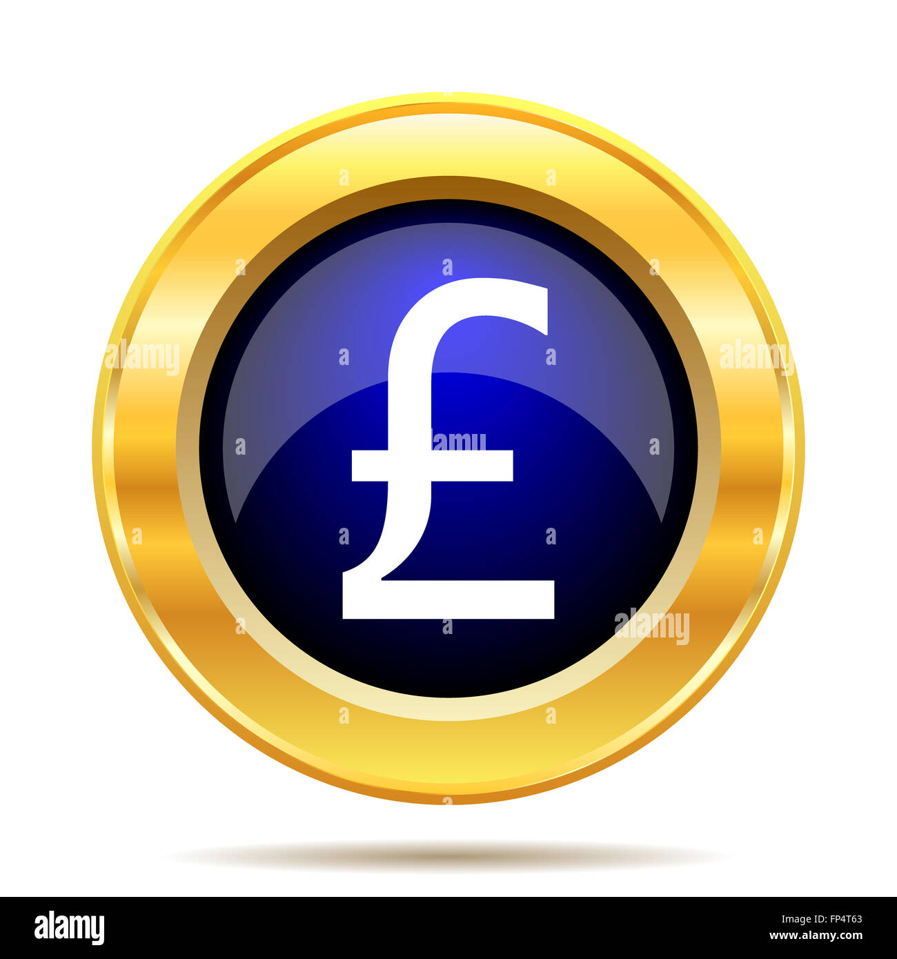 Pound icon. Internet button on white background Stock Photo - Alamy
