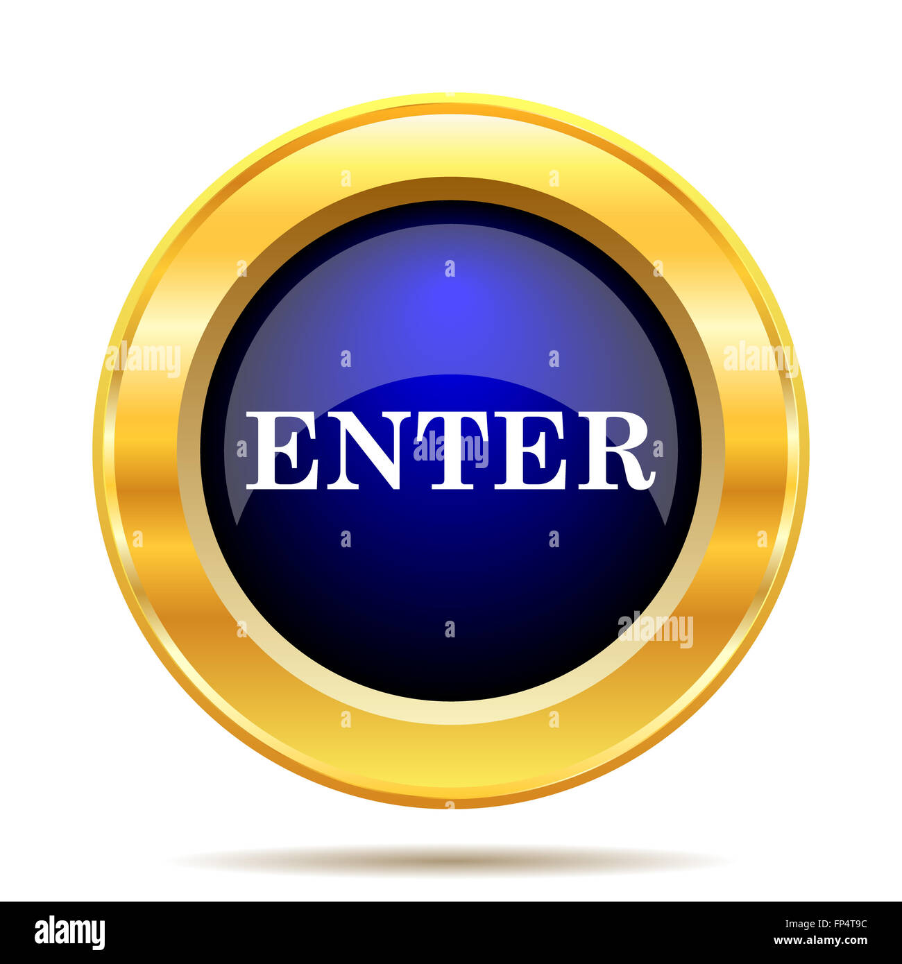 Enter icon. Internet button on white background Stock Photo - Alamy