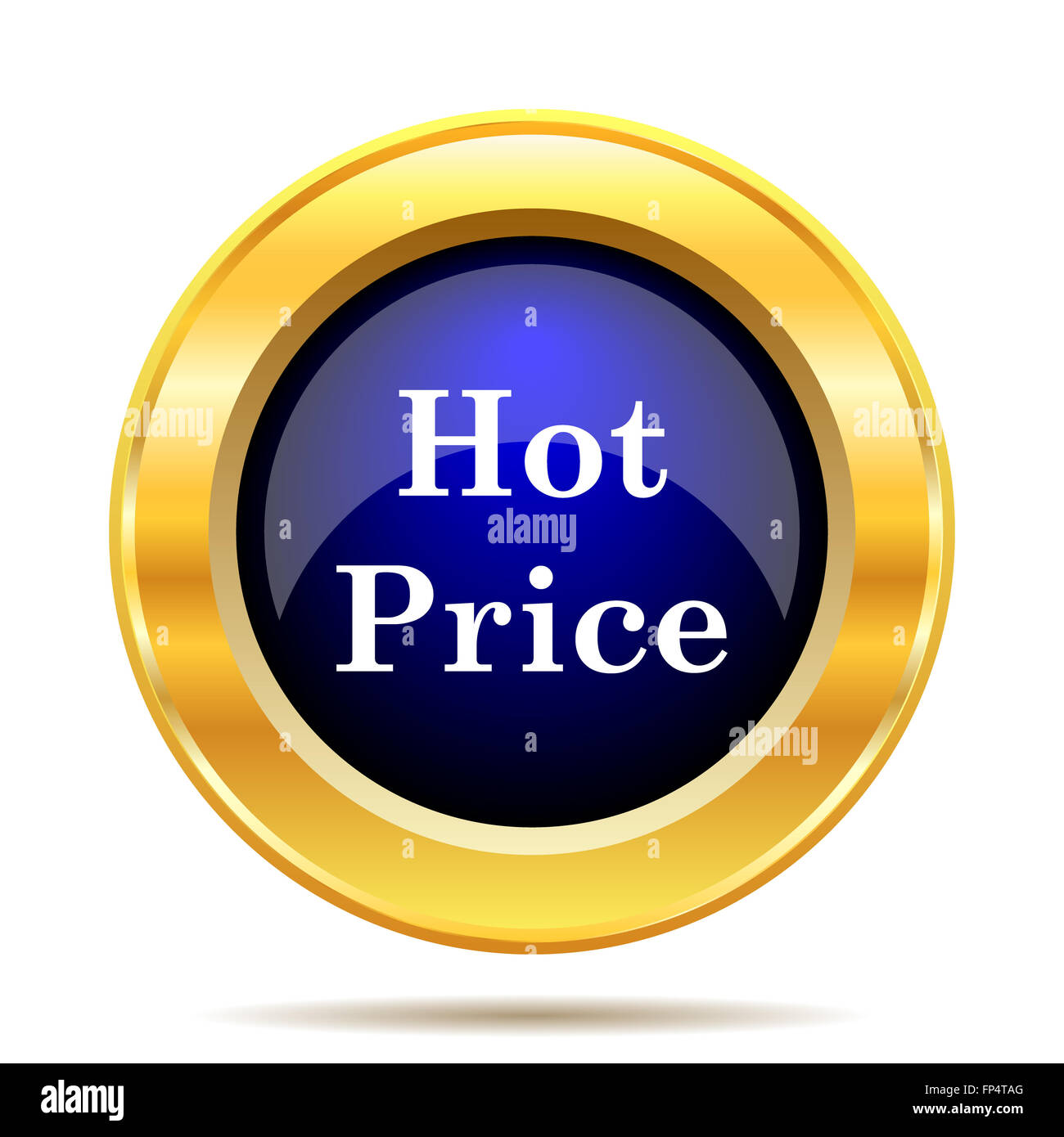 Hot price icon. Internet button on white background Stock Photo - Alamy