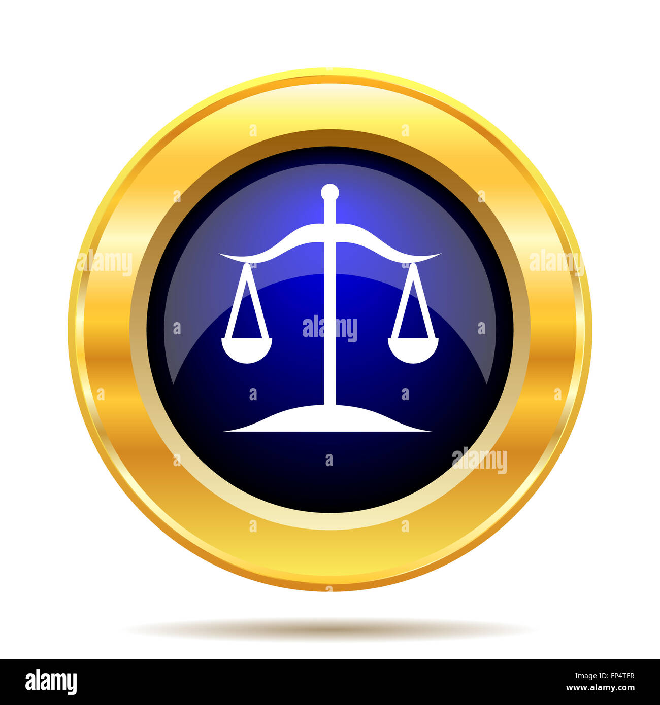 Balance icon. Internet button on white background Stock Photo - Alamy