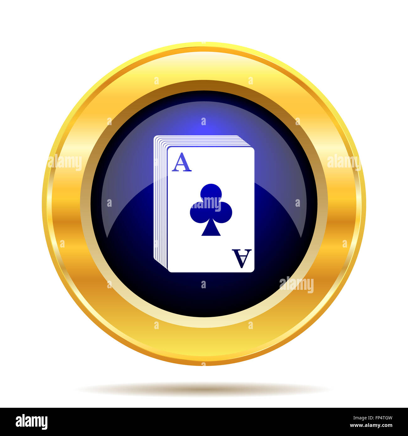 Deck of cards icon. Internet button on white background Stock Photo - Alamy