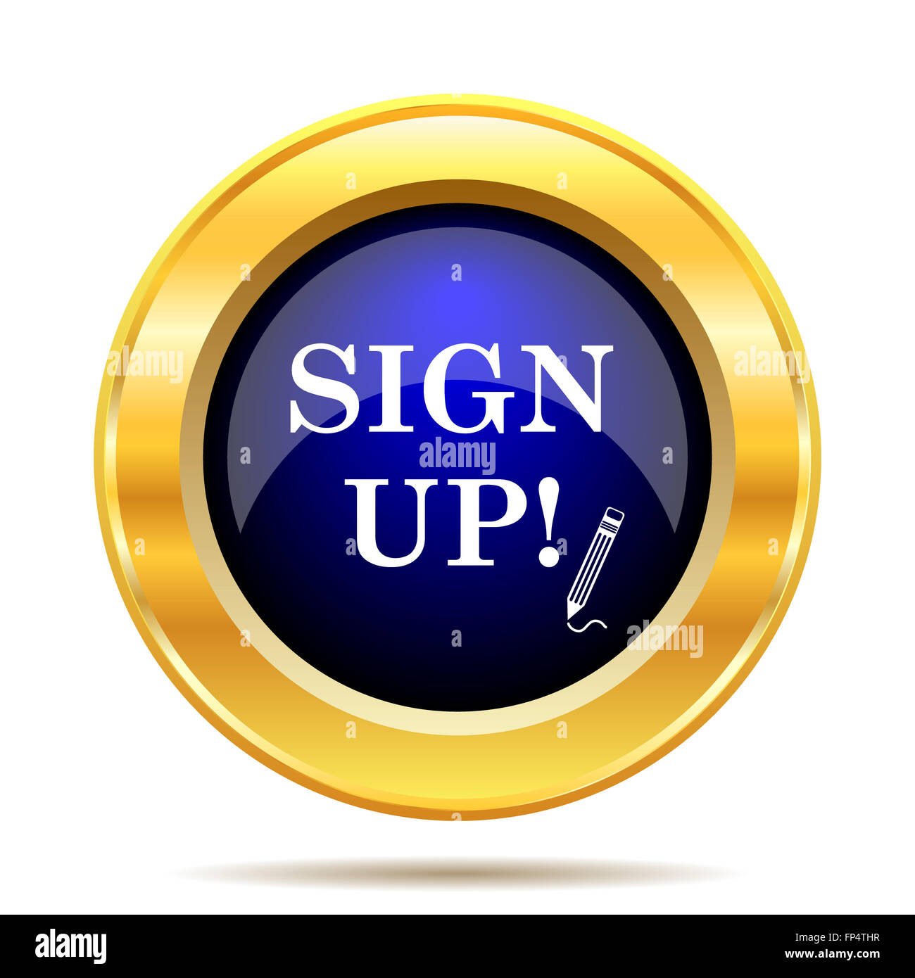 Sign up icon. Internet button on white background Stock Photo - Alamy