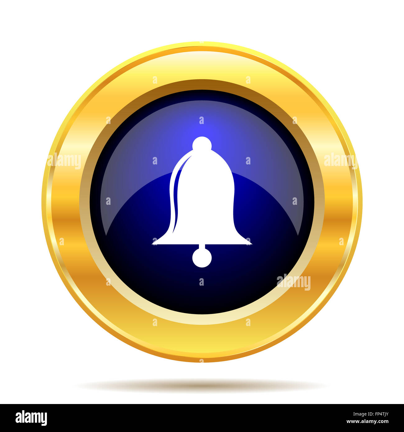 Bell icon. Internet button on white background Stock Photo - Alamy
