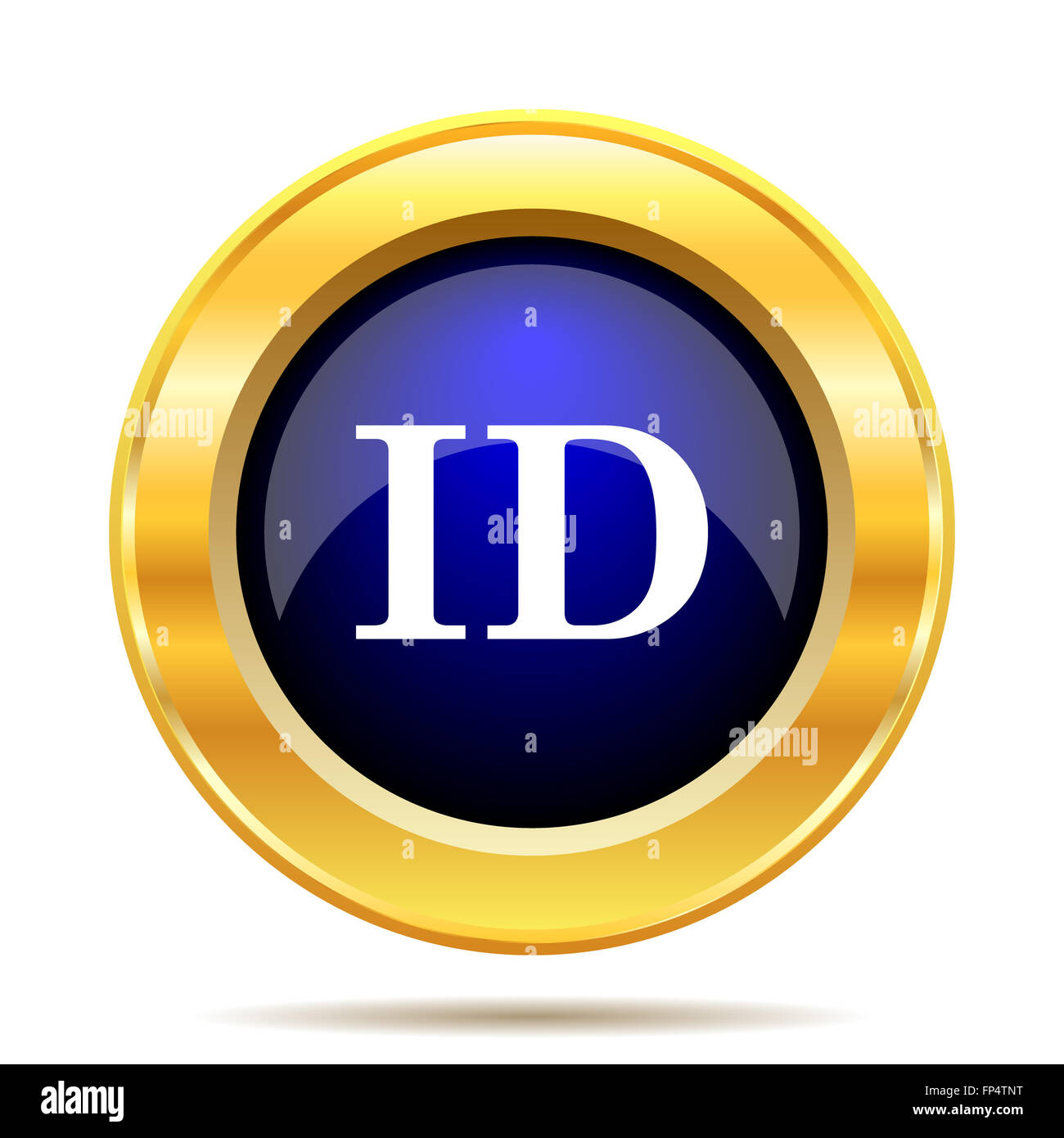 ID icon. Internet button on white background Stock Photo - Alamy