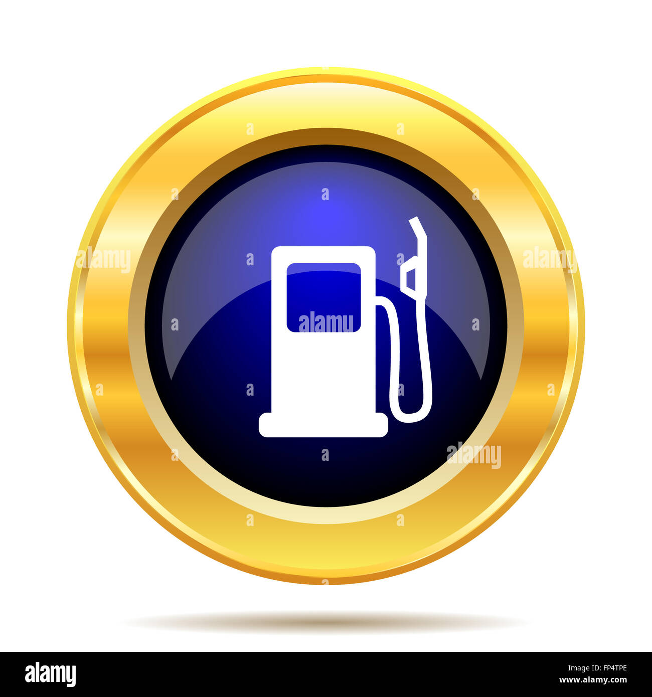 Gas pump icon. Internet button on white background Stock Photo - Alamy