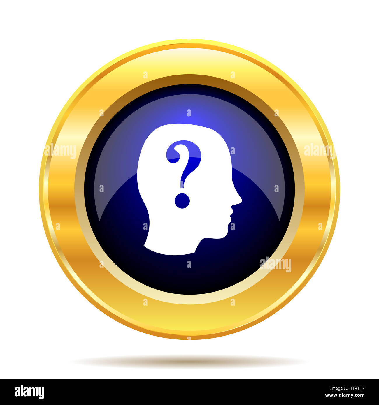 Quiz icon. Internet button on white background Stock Photo - Alamy