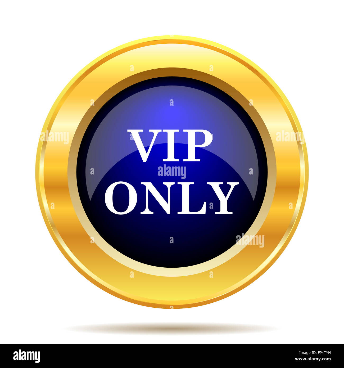 VIP only icon. Internet button on white background Stock Photo - Alamy
