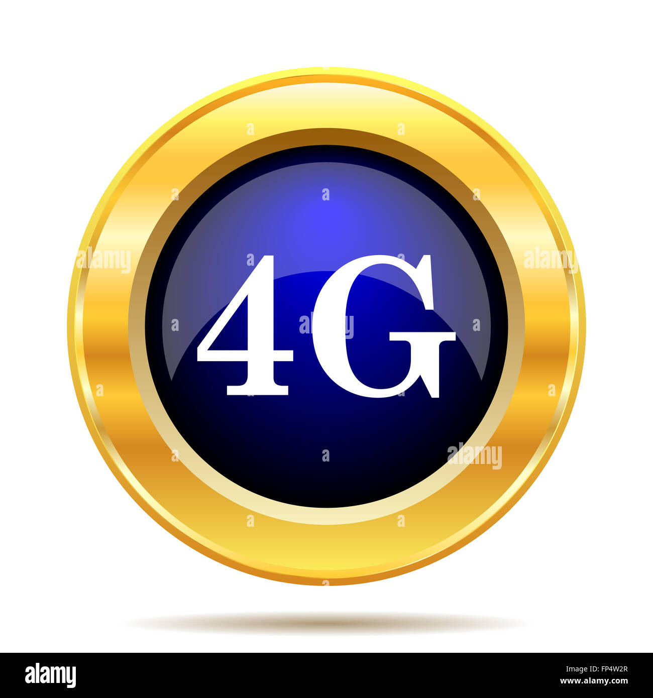 4G icon. Internet button on white background Stock Photo - Alamy