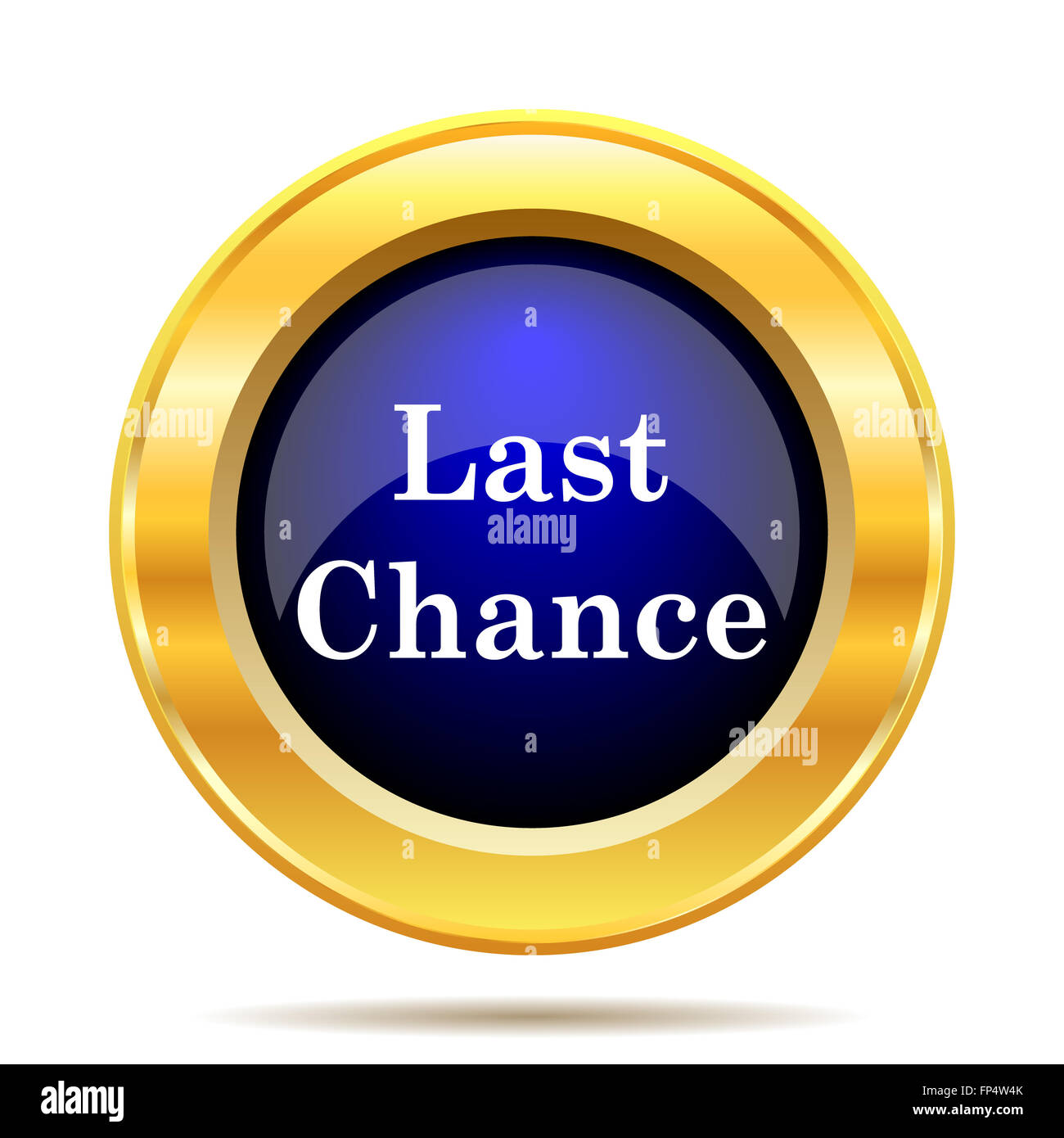 Last chance icon. Internet button on white background Stock Photo - Alamy