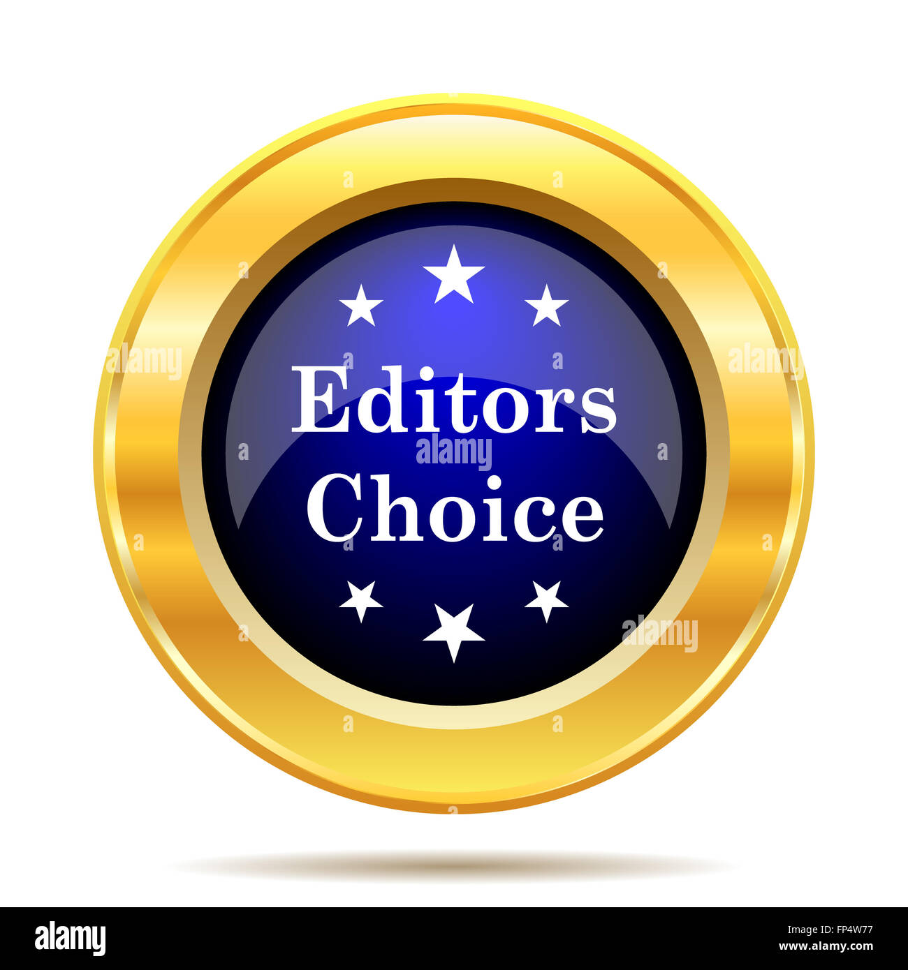Editors choice icon. Internet button on white background Stock Photo ...