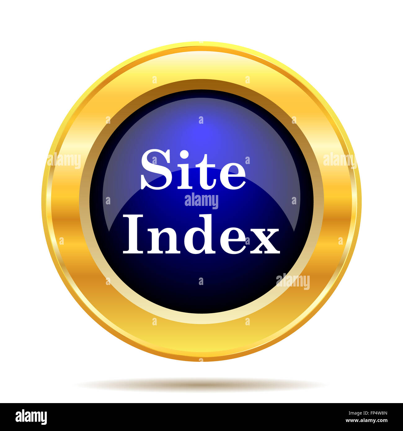 Site index icon. Internet button on white background Stock Photo - Alamy