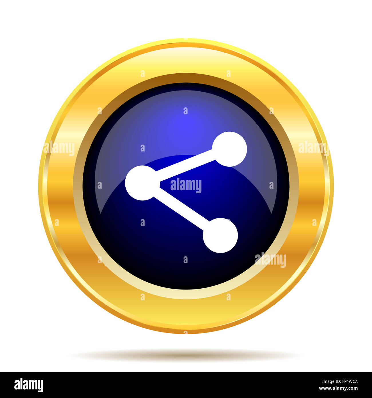 Social media - link icon. Internet button on white background Stock ...