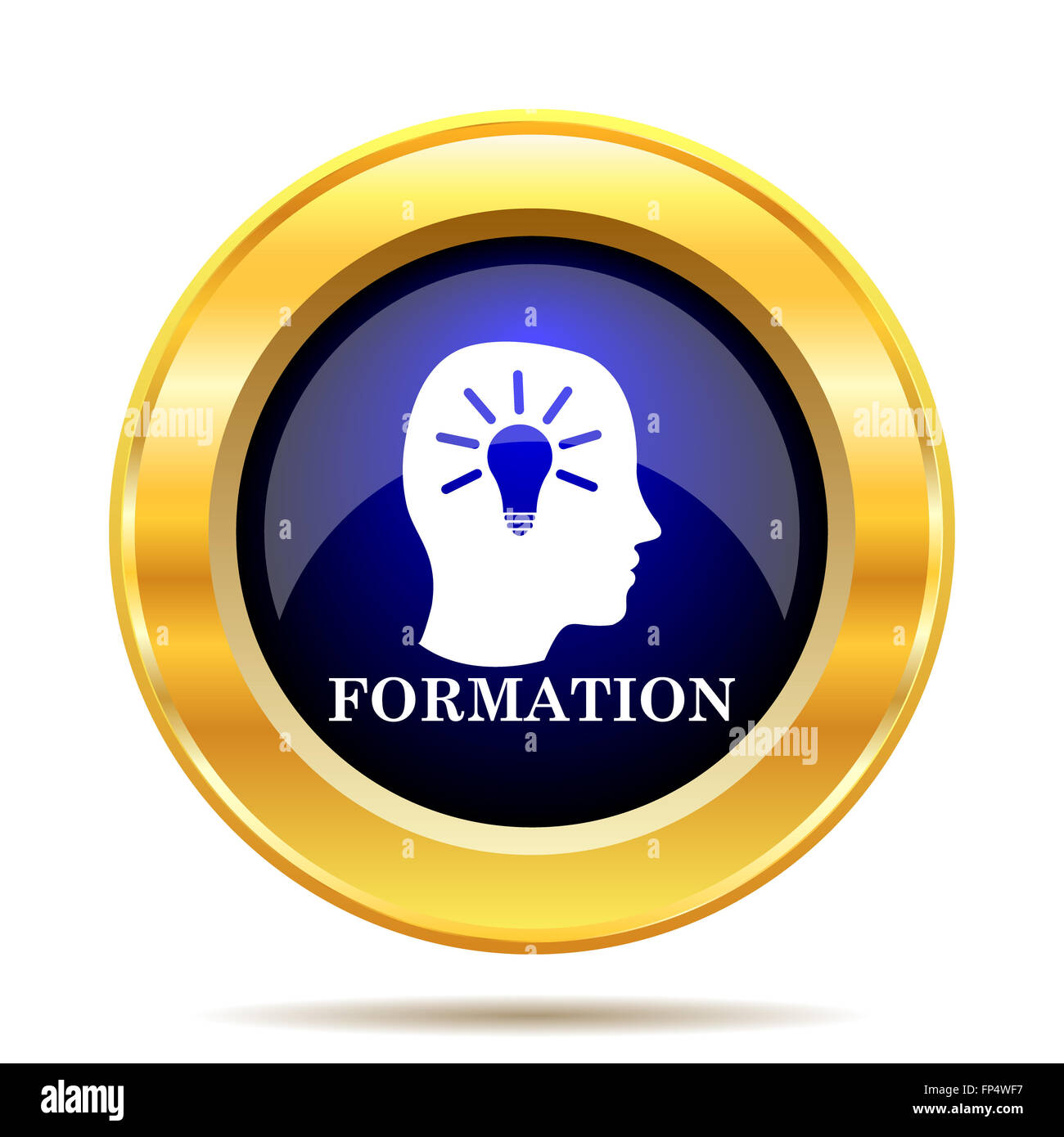 Formation icon. Internet button on white background Stock Photo - Alamy
