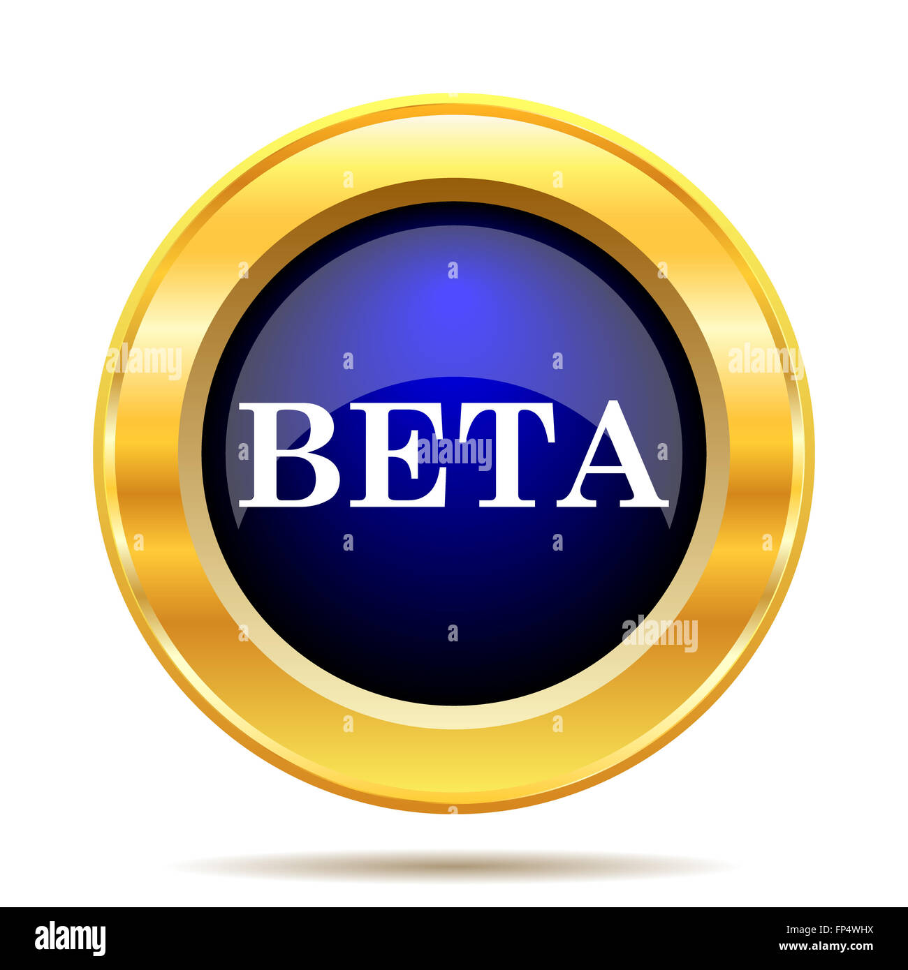 Beta icon. Internet button on white background Stock Photo - Alamy