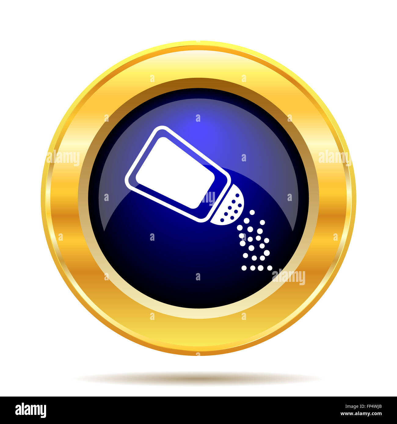 Salt icon. Internet button on white background Stock Photo - Alamy