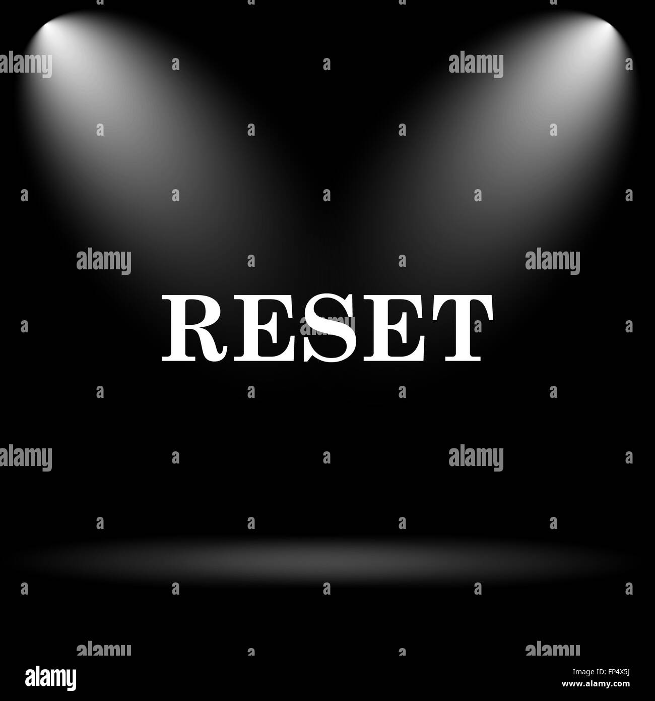 Press the reset button Black and White Stock Photos & Images - Alamy