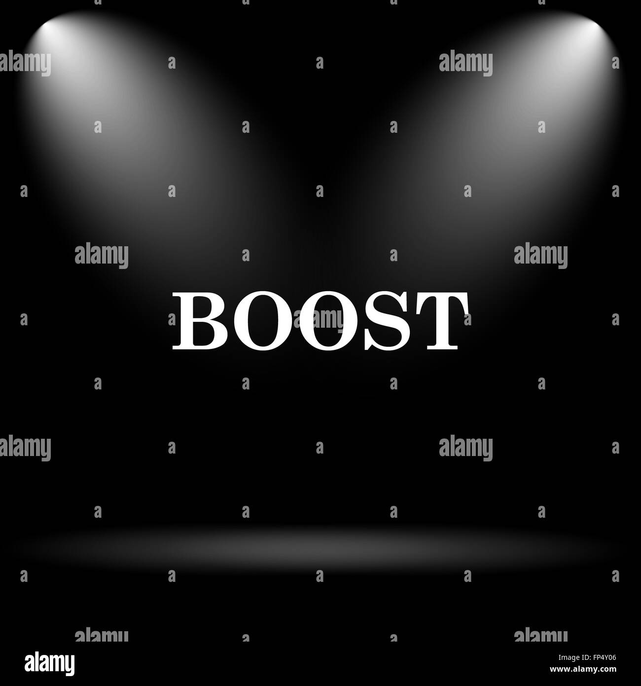 Boost icon. Internet button on black background Stock Photo - Alamy