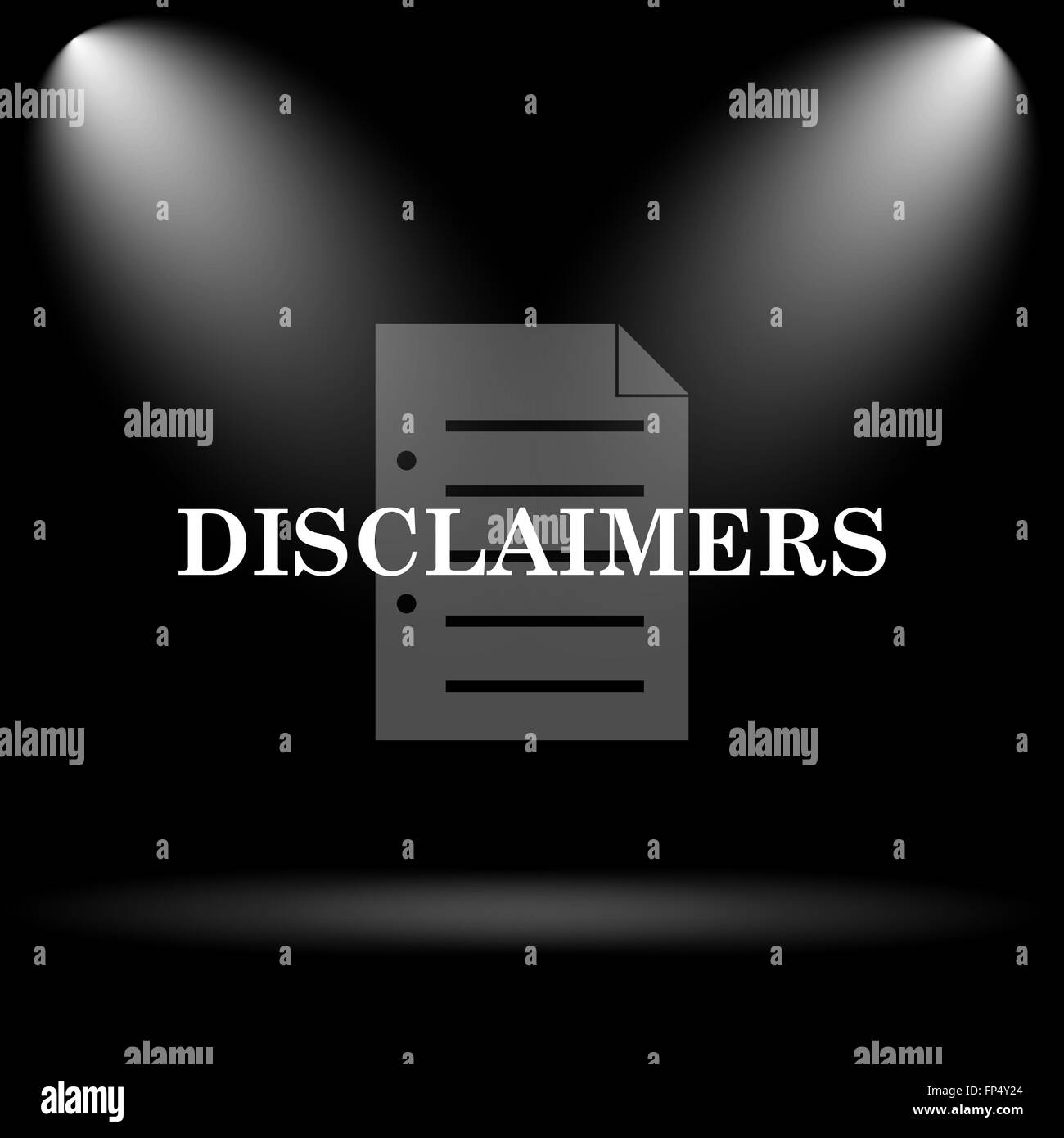 Disclaimer sign Black and White Stock Photos & Images - Alamy