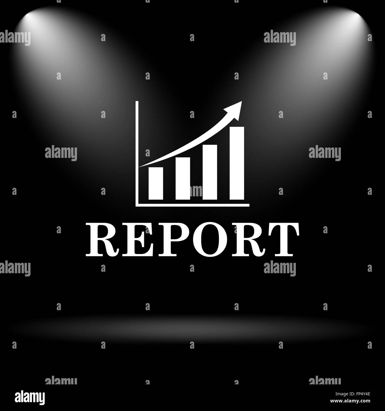 Financial reporting icon Black and White Stock Photos & Images - Alamy