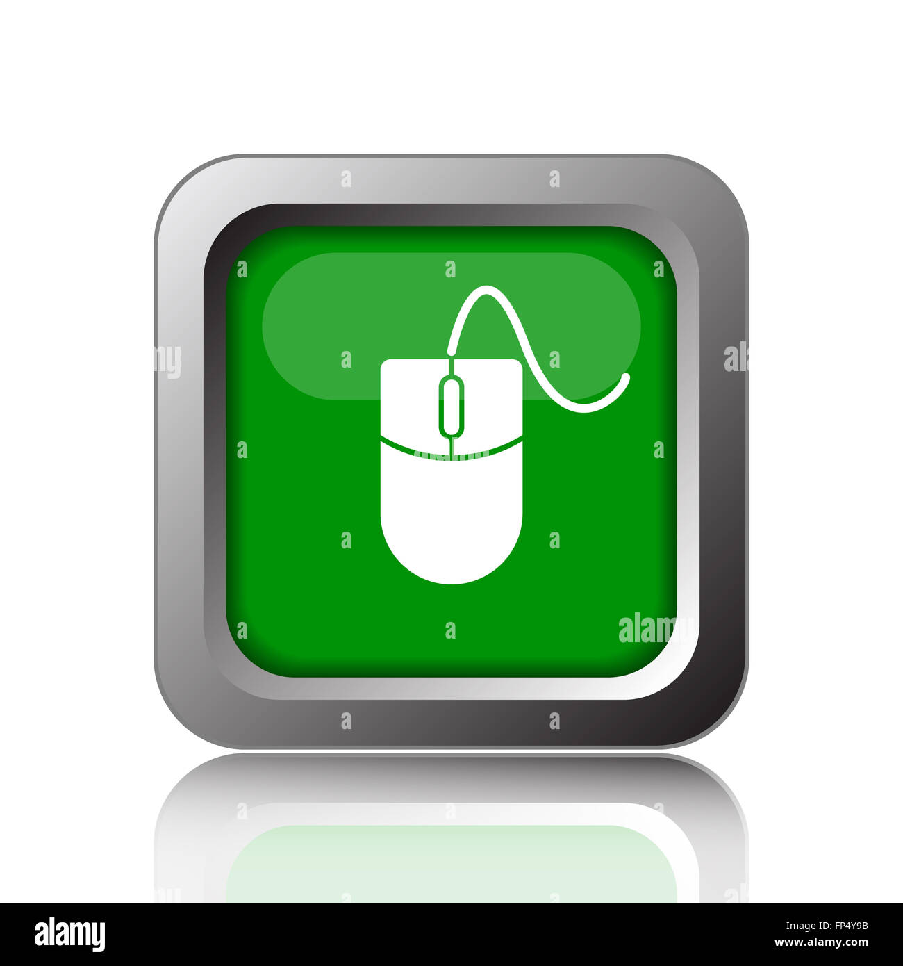 Mouse icon. Internet button on black background Stock Photo - Alamy