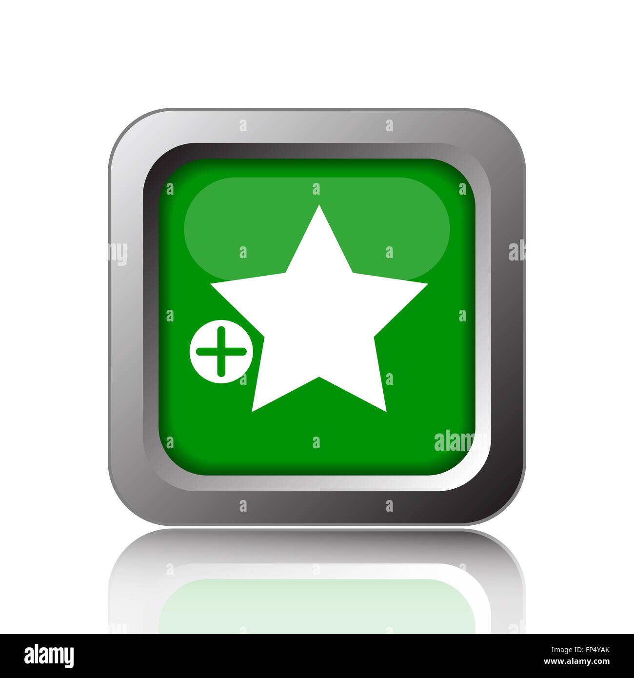 Add to favorites icon. Internet button on black background Stock Photo ...
