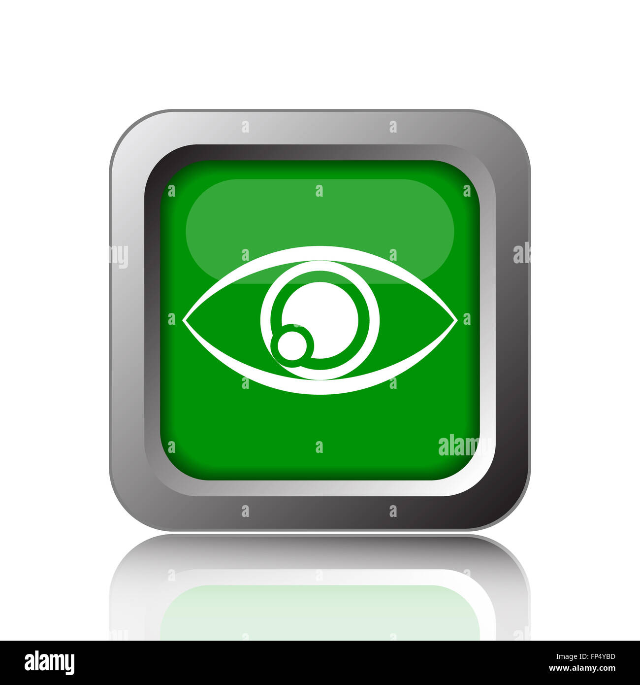 Eye icon. Internet button on black background Stock Photo - Alamy