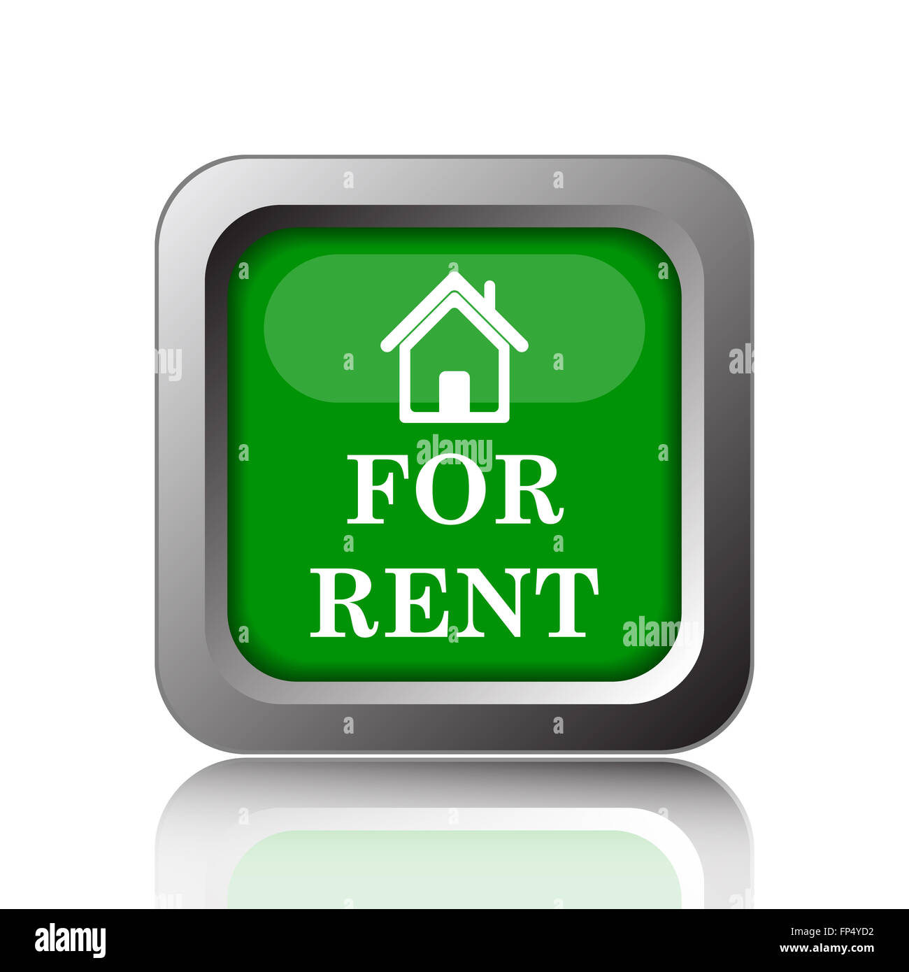 For rent icon. Internet button on black background Stock Photo - Alamy
