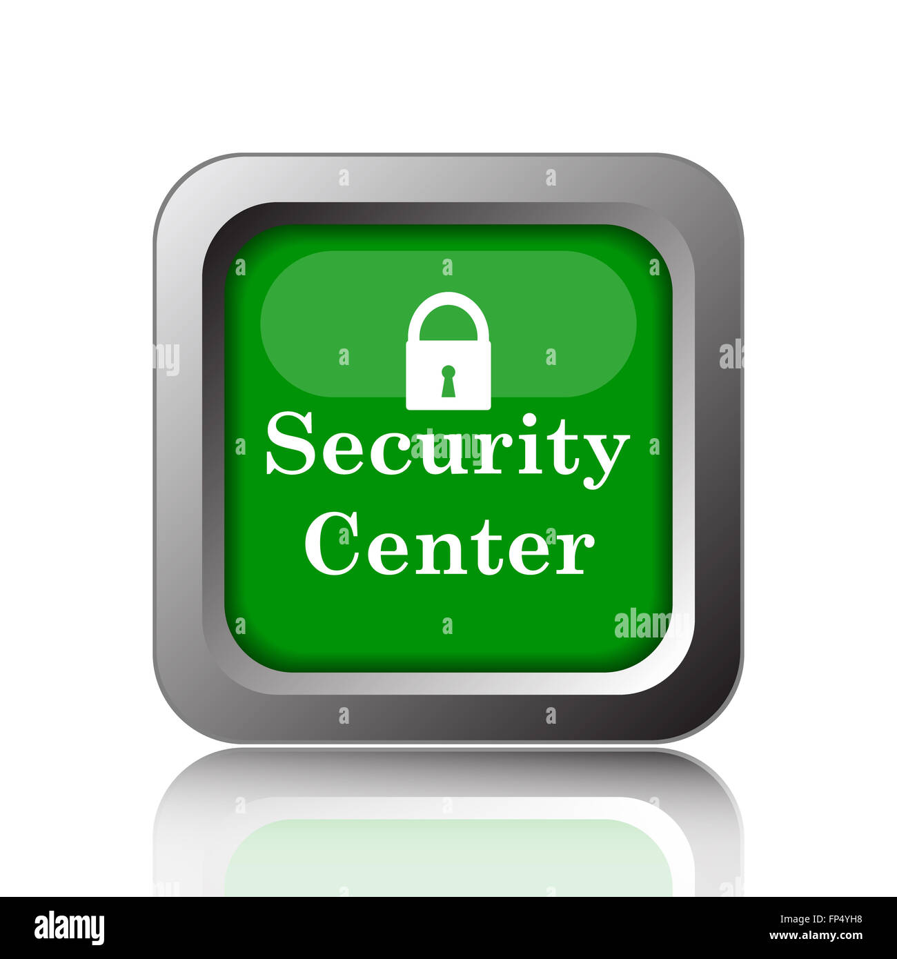 Security center icon. Internet button on black background Stock Photo ...