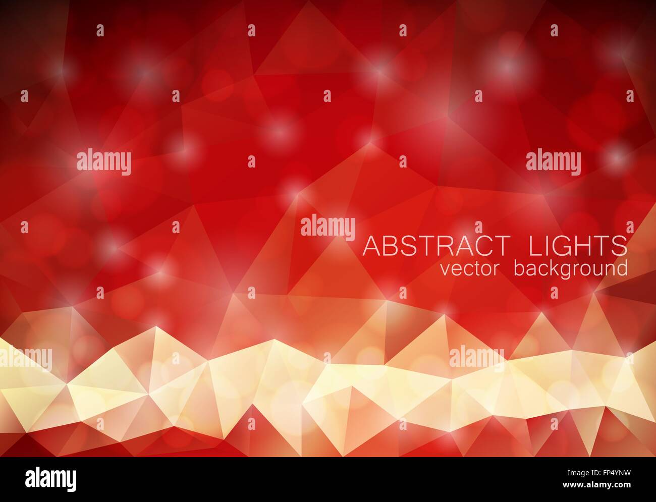 Red triangle geometrical background with lights Stock Vector Image ...