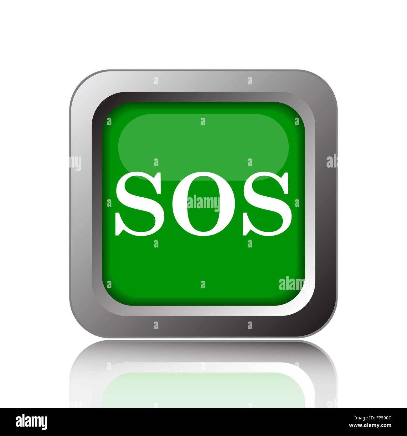 SOS icon. Internet button on black background Stock Photo - Alamy