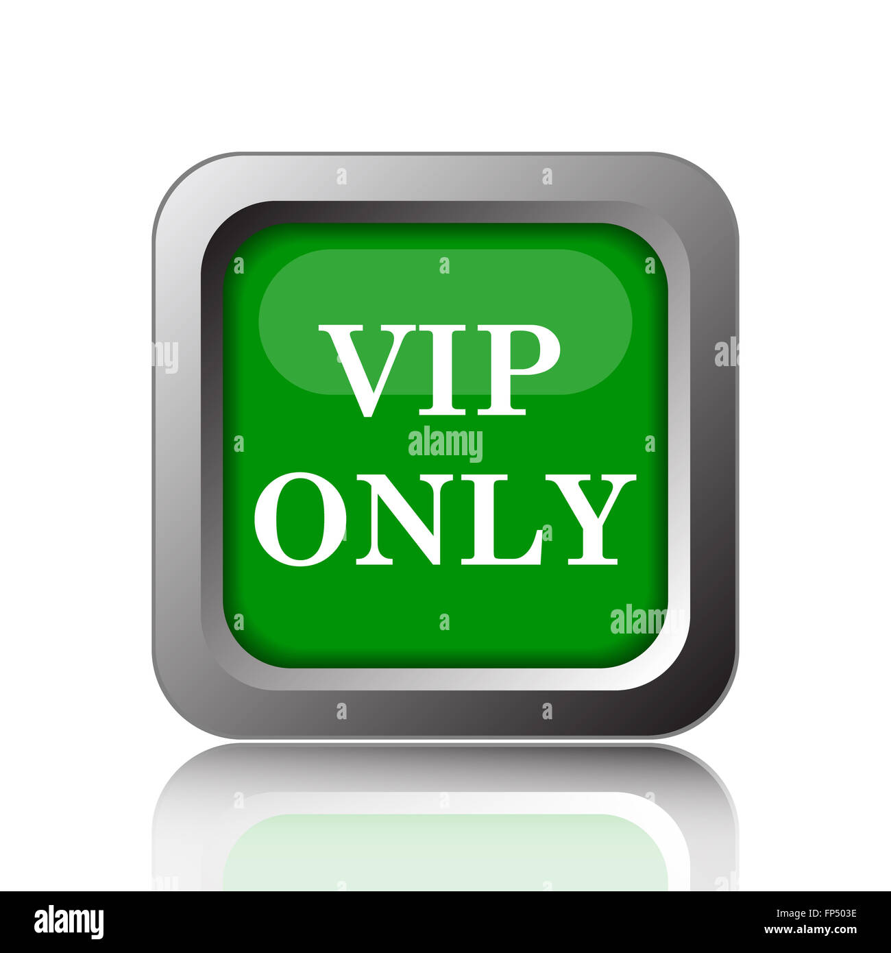 VIP only icon. Internet button on black background Stock Photo - Alamy