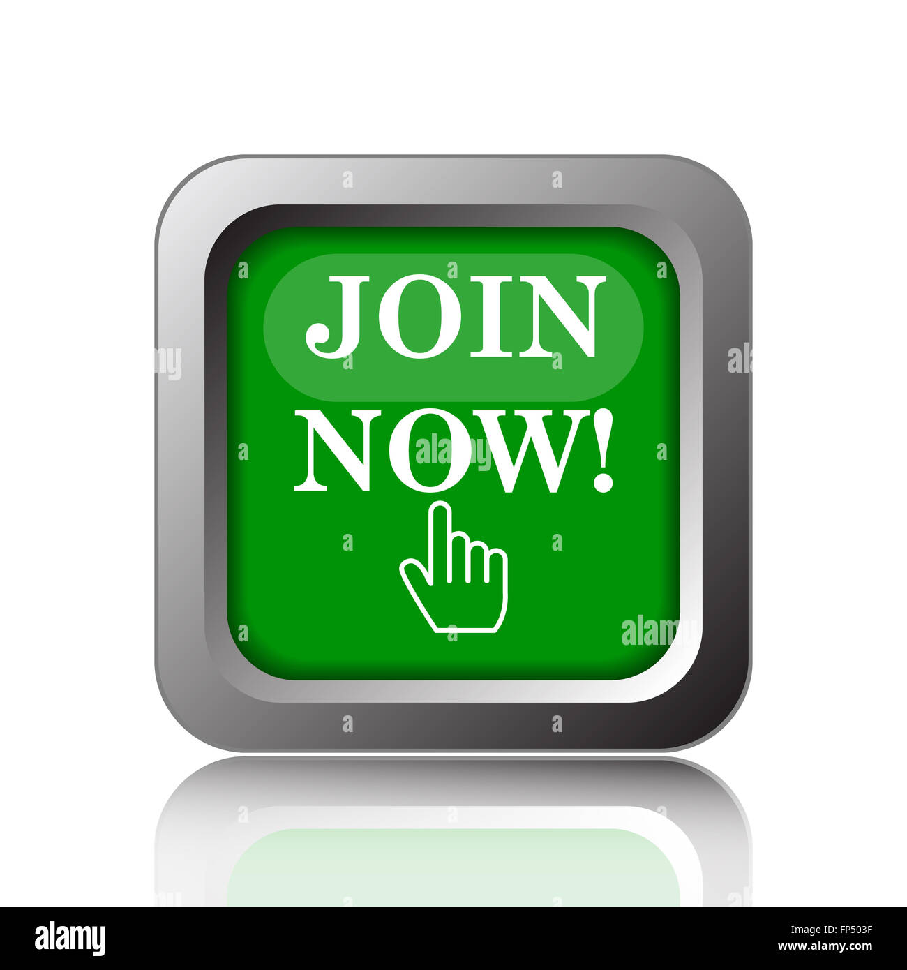 Join now icon. Internet button on black background Stock Photo - Alamy