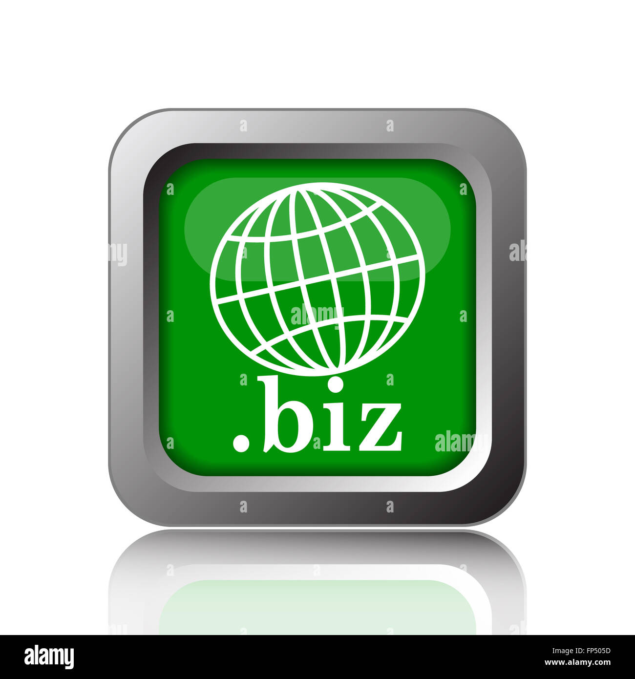 .biz icon. Internet button on black background Stock Photo - Alamy