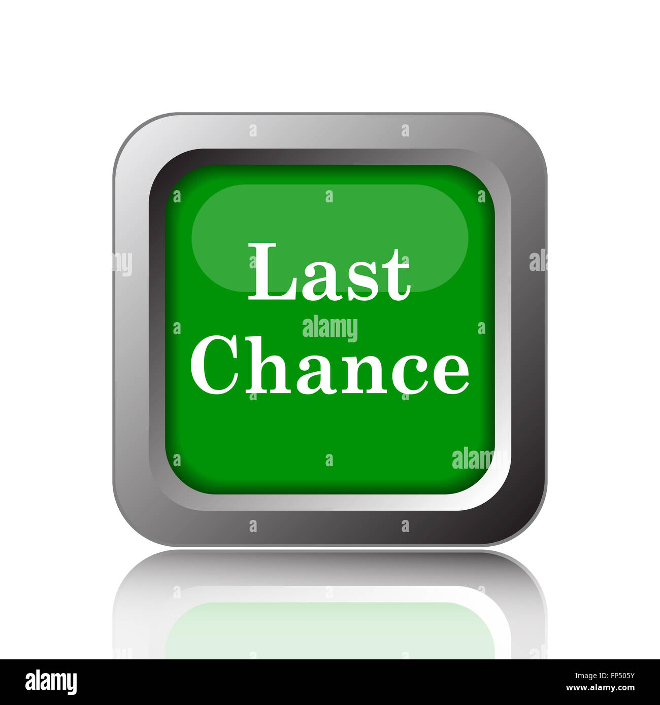Last chance icon. Internet button on black background Stock Photo - Alamy