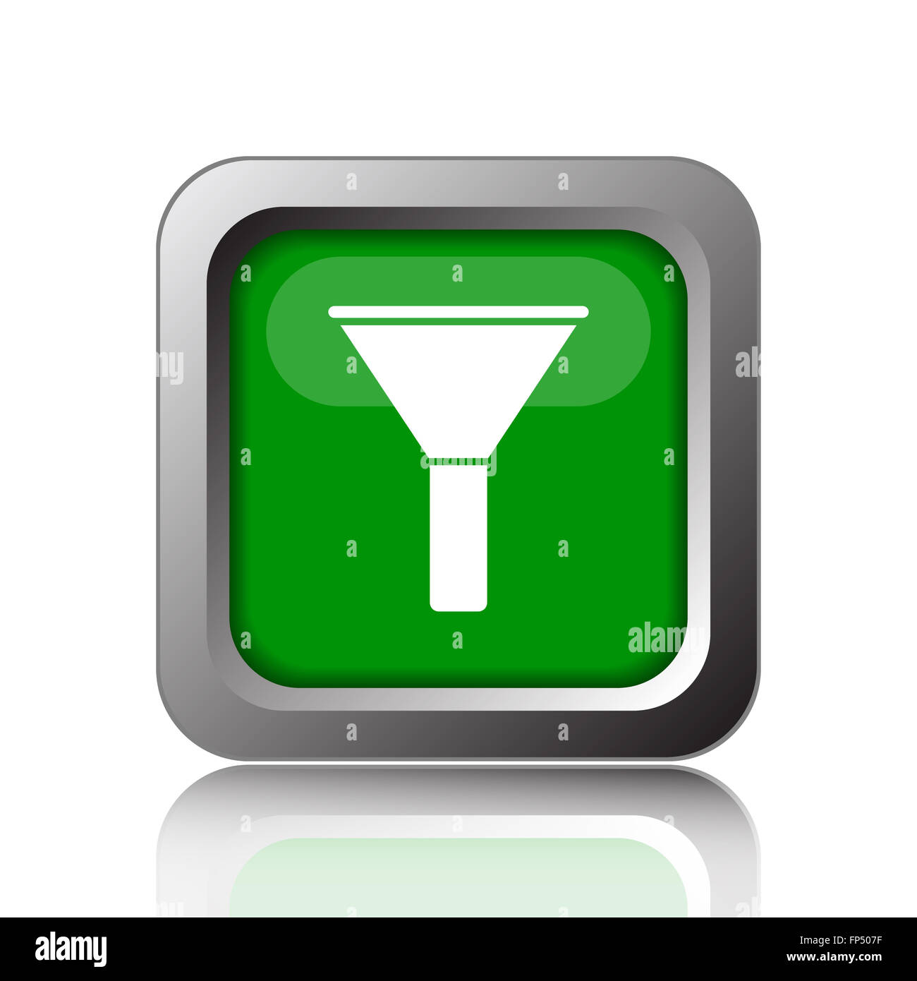 Filter icon. Internet button on black background Stock Photo - Alamy