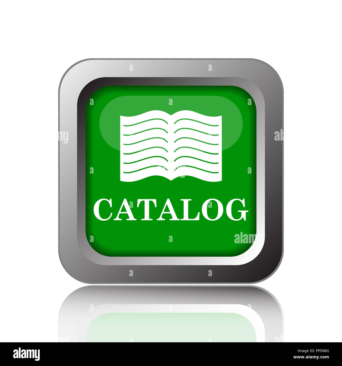 Catalog icon. Internet button on black background Stock Photo - Alamy